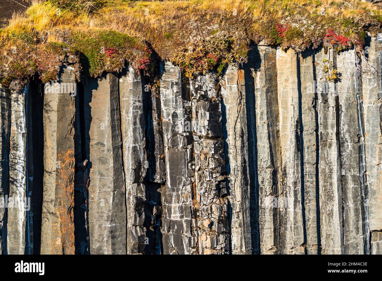 Spectacular basaltic columns under the ground Stock Photo - Alamy