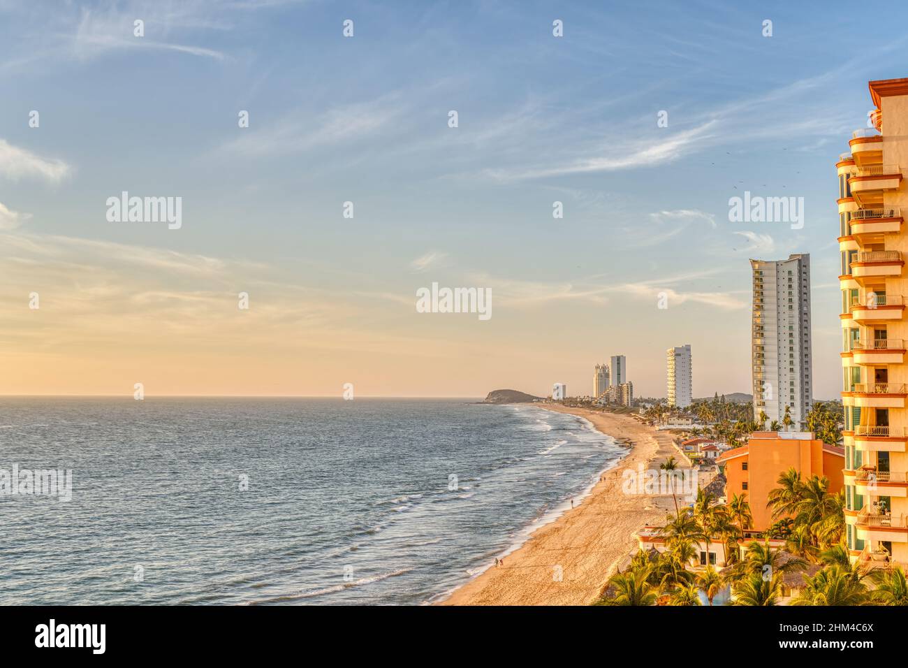 Mazatlan Beach Sunset, HDR Image Stock Photo - Alamy
