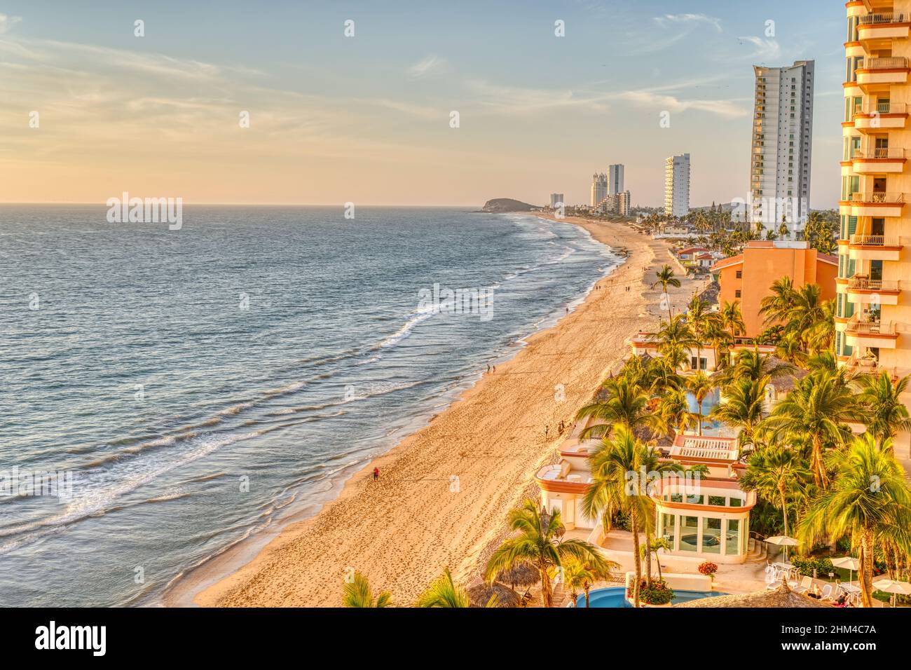 Mazatlan Beach Sunset, HDR Image Stock Photo - Alamy