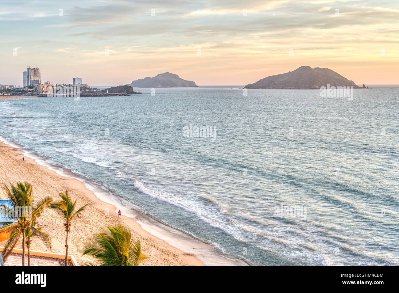 Mazatlan Beach Sunset, HDR Image Stock Photo - Alamy