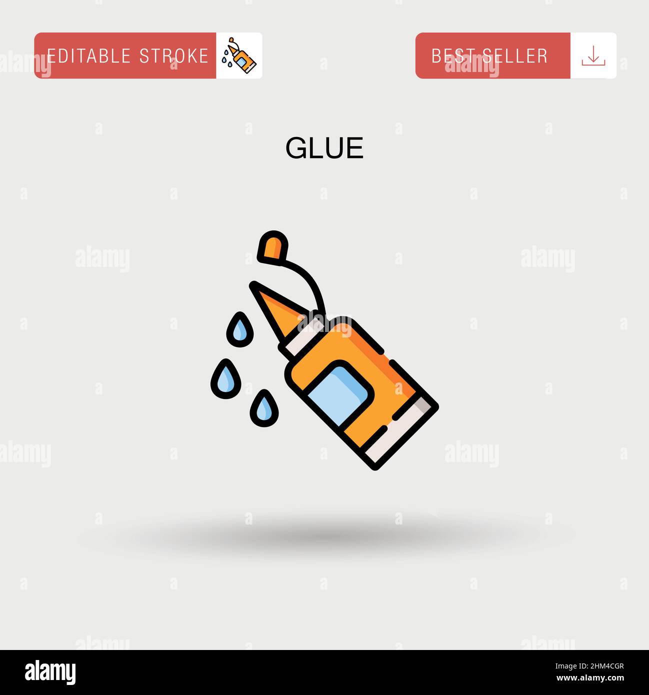 Glue Simple vector icon Stock Vector Image & Art - Alamy