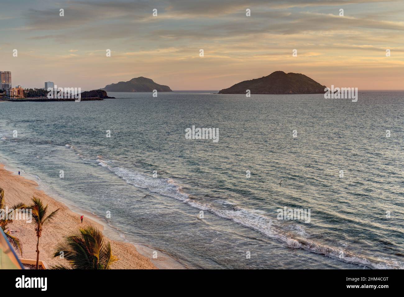 Mazatlan Beach Sunset, HDR Image Stock Photo - Alamy