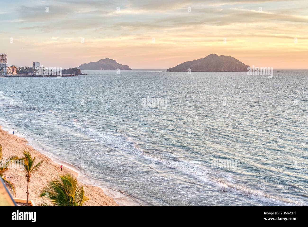 Mazatlan Beach Sunset, HDR Image Stock Photo - Alamy