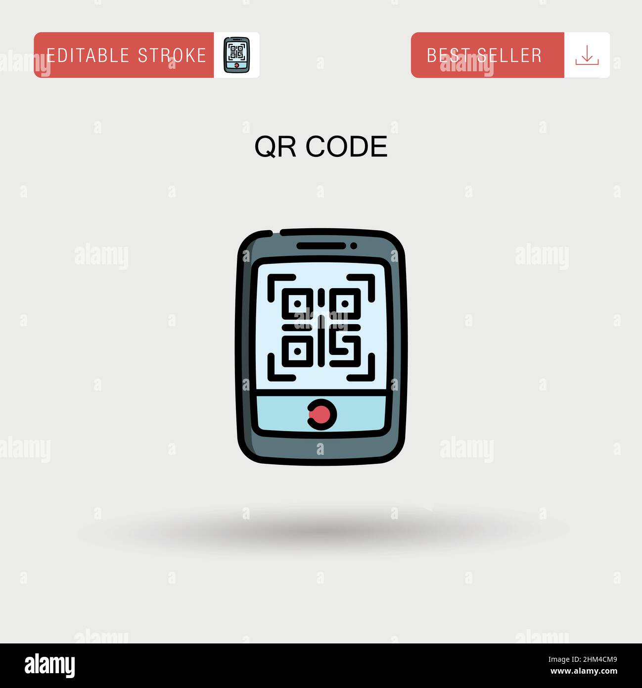Qr code Simple vector icon Stock Vector Image & Art - Alamy