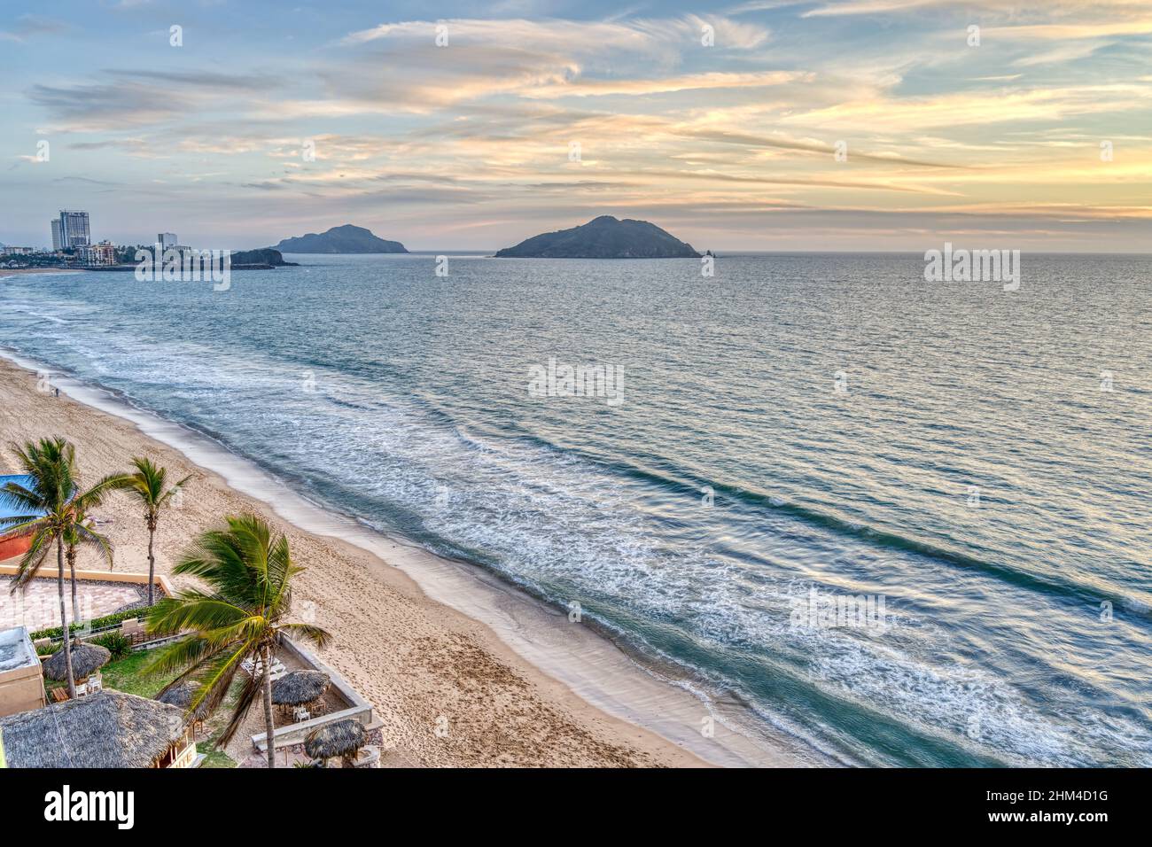 Mazatlan Beach Sunset, HDR Image Stock Photo - Alamy