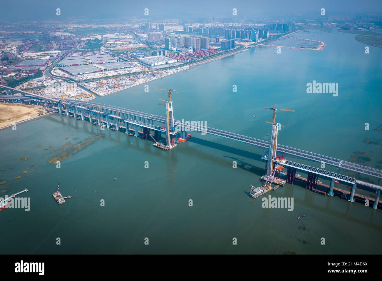 Successful cross-sea bridge Stock Photo - Alamy