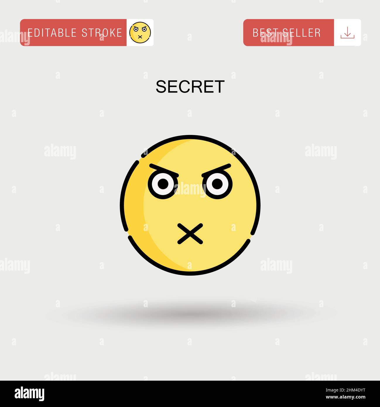 Secret Simple vector icon Stock Vector Image & Art - Alamy