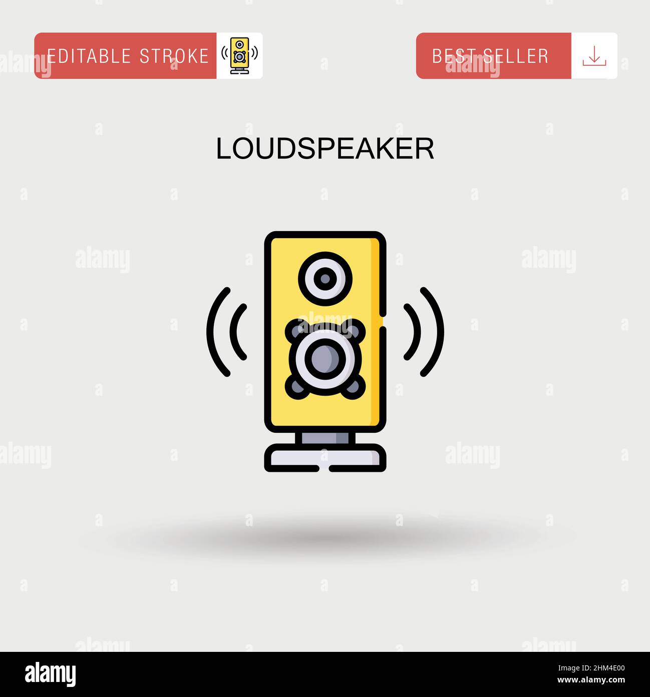 Simple loudspeaker Stock Vector Images - Alamy