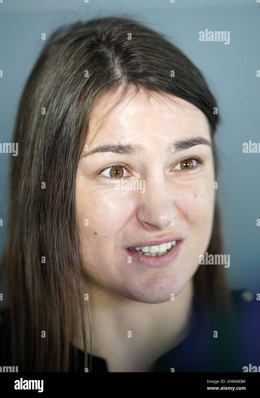 Boxer Katie Taylor during a press conference at The Leadenhall Building ...