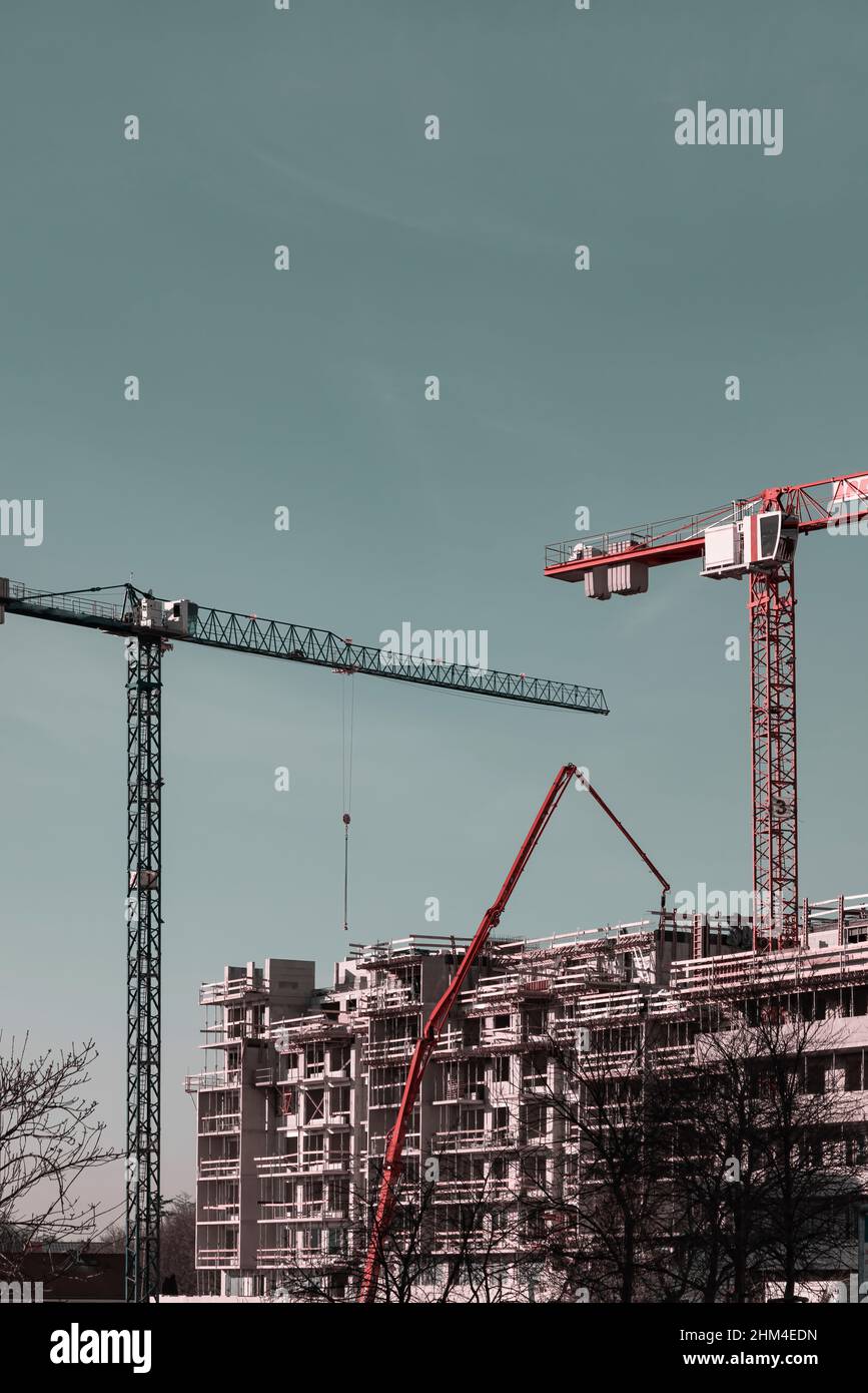 construction of new residential flats Stock Photo - Alamy