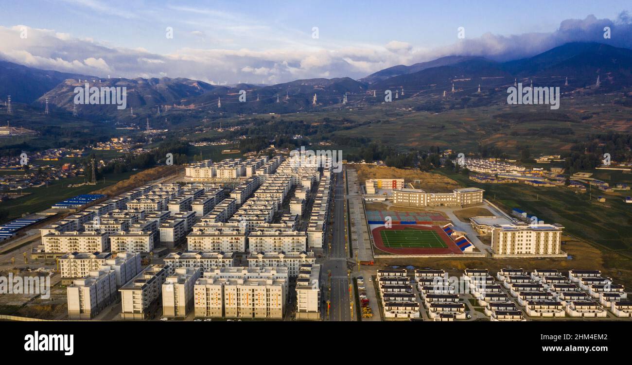 Jue yi people biggest resettlement residential area in accordance with ...