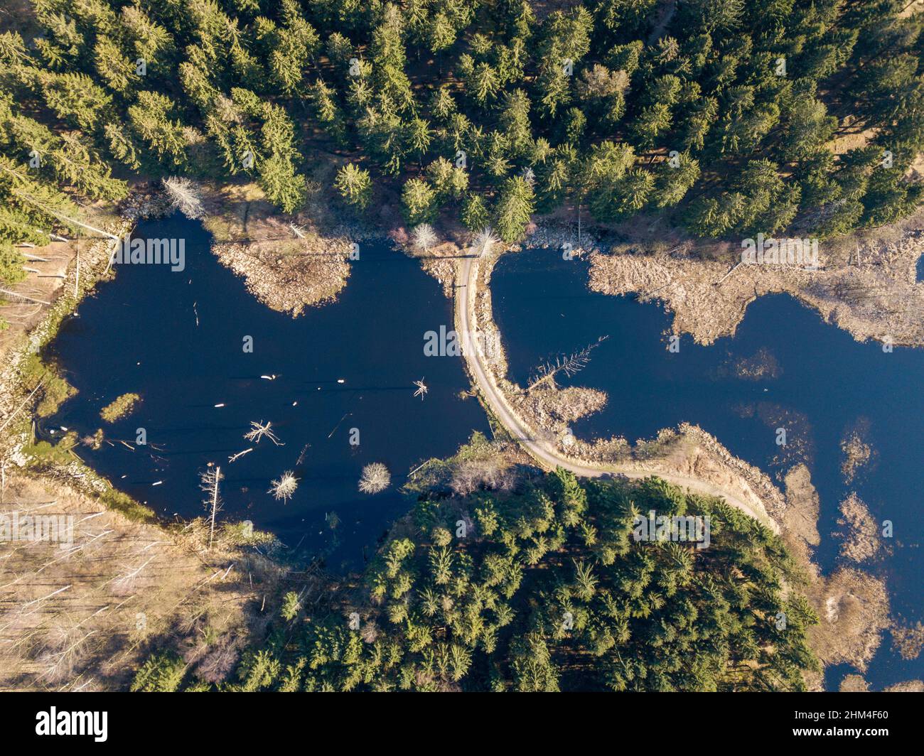 Aerial View of Hareskoven in Denmark Stock Photo - Alamy