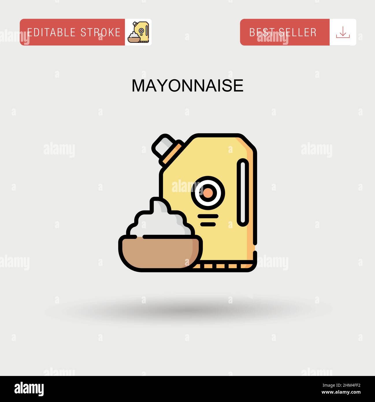 Lemon mayonnaise Stock Vector Images - Alamy