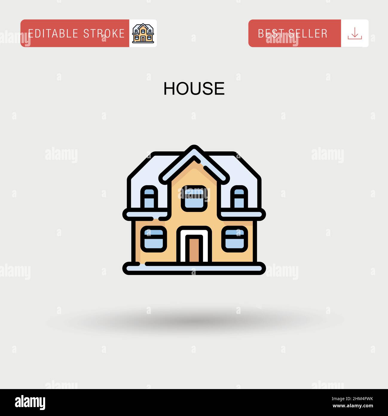 House Simple vector icon Stock Vector Image & Art - Alamy