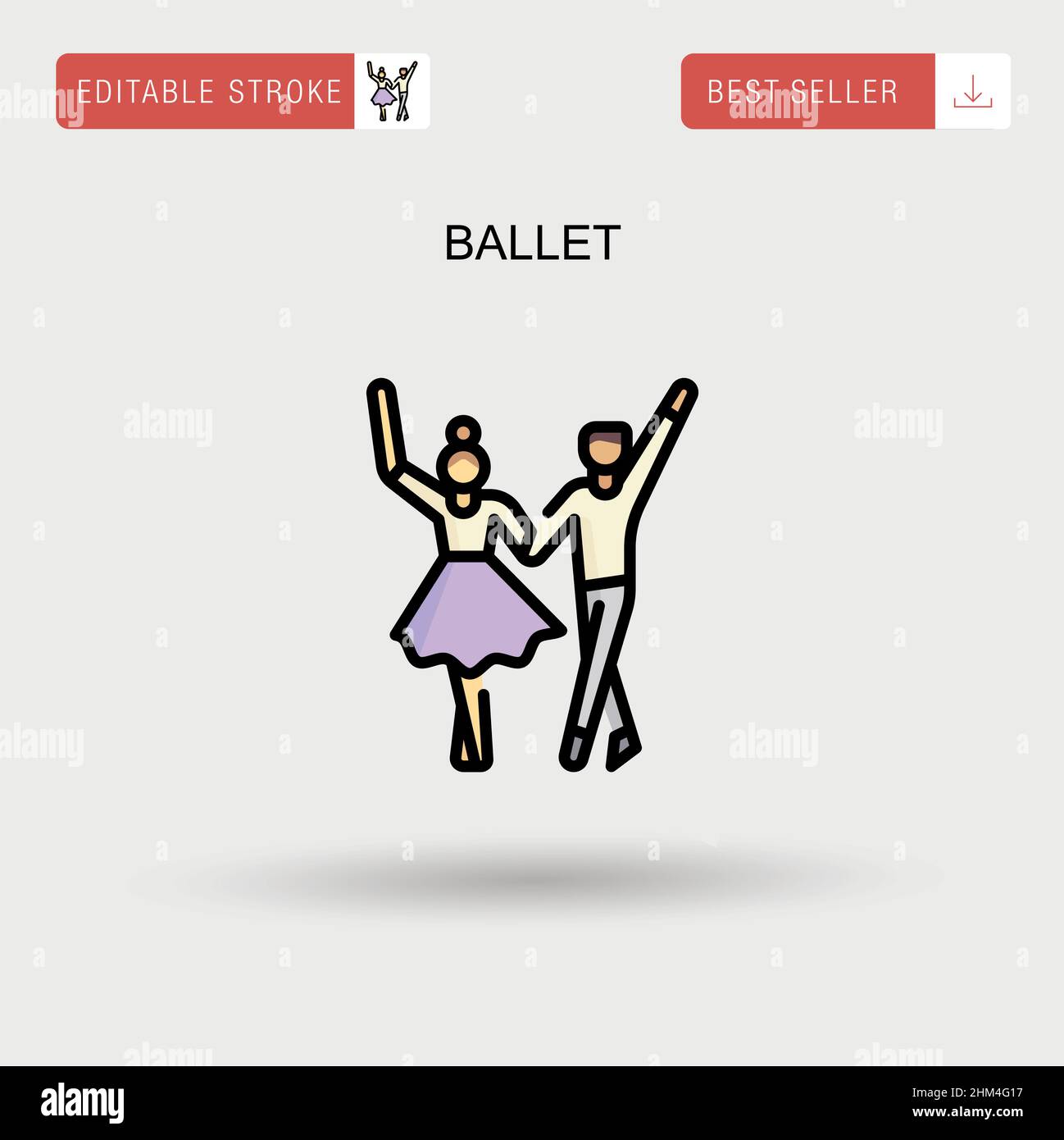 Classical ballet icon hi-res stock photography and images - Alamy