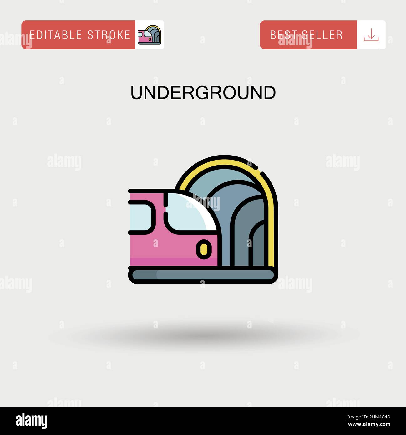 Underground Simple vector icon Stock Vector Image & Art - Alamy