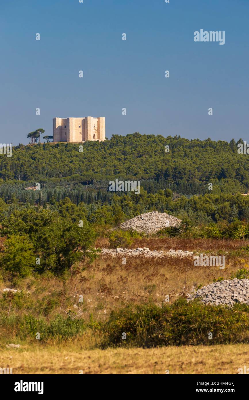 Castel del Monte, castle built in an octagonal shape by the Holy Roman ...