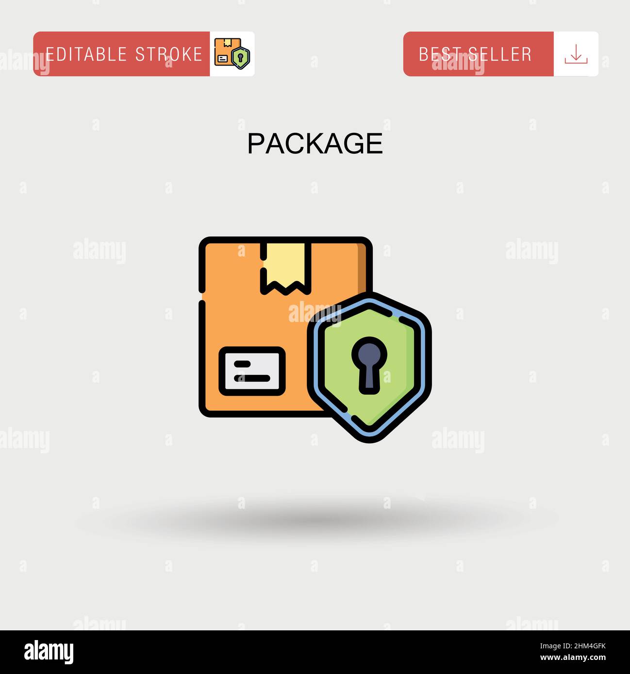 Package Simple vector icon Stock Vector Image & Art - Alamy