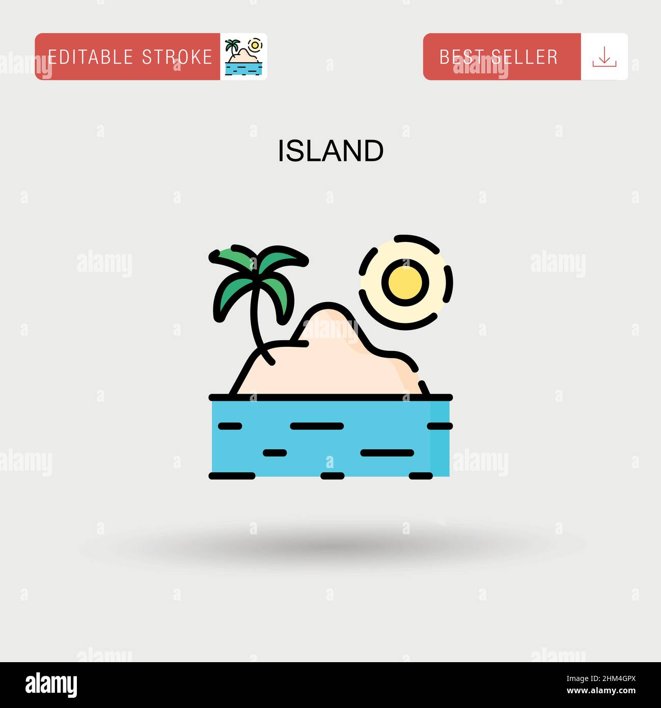 Island nature Stock Vector Images - Alamy