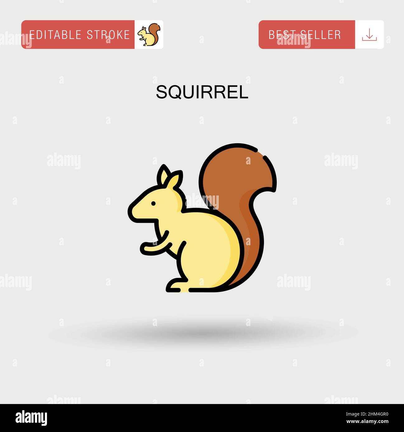 Cute squirrel portrait cartoon Stock Vector Images - Alamy