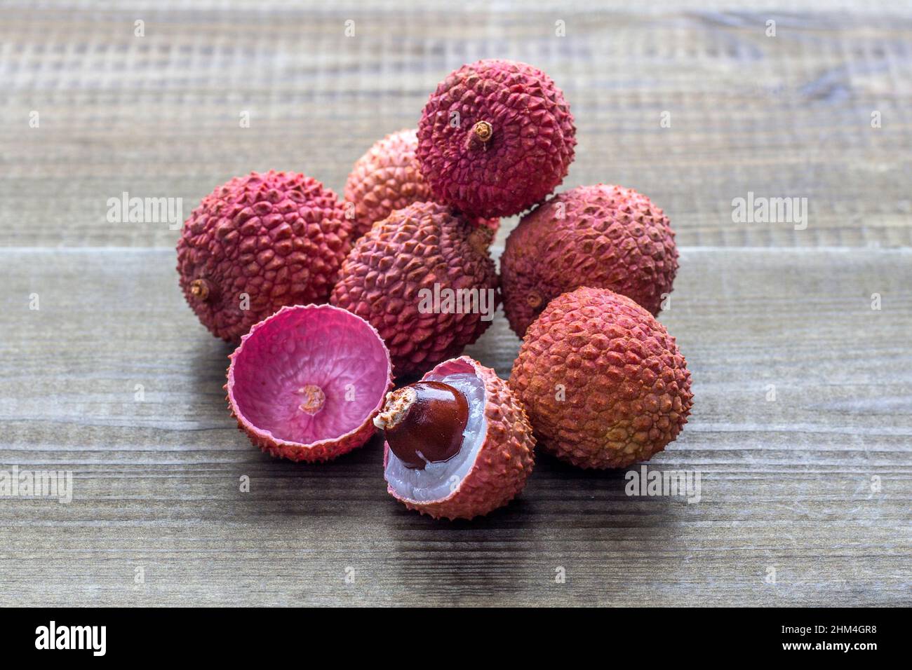 tasty tropical lychee fruits Stock Photo - Alamy