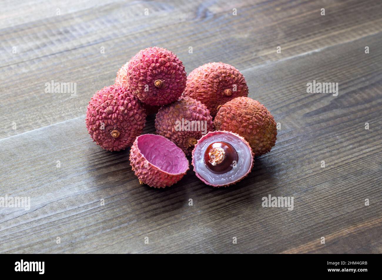 tasty tropical lychee fruits Stock Photo - Alamy