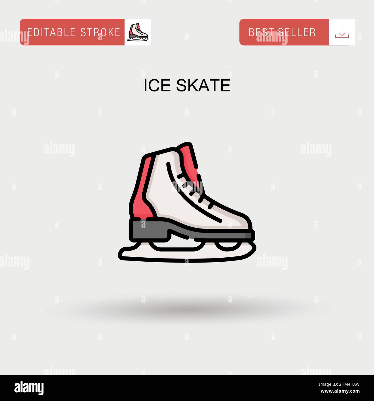 Women with ice skates Stock Vector Images - Alamy