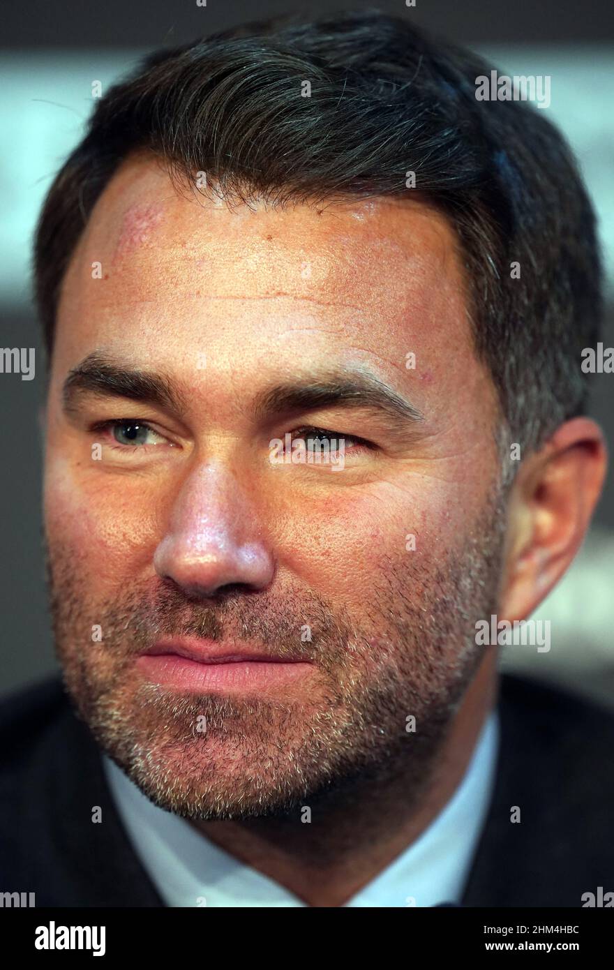 Promotor Eddie Hearn during a press conference at The Leadenhall ...