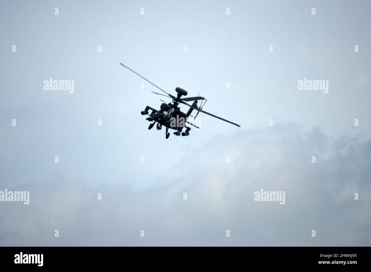 AH-64 Apache military tactical air support helicopter Stock Photo - Alamy