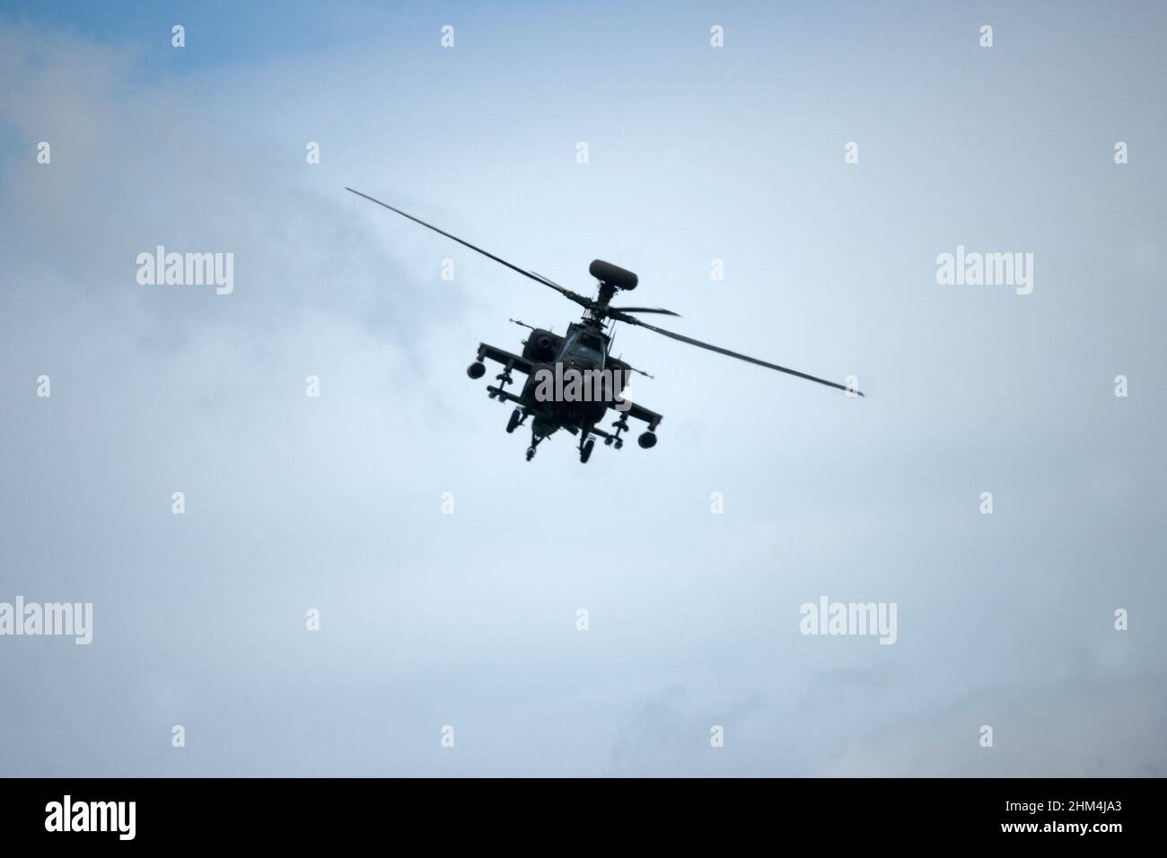 AH-64 Apache military tactical air support helicopter Stock Photo - Alamy