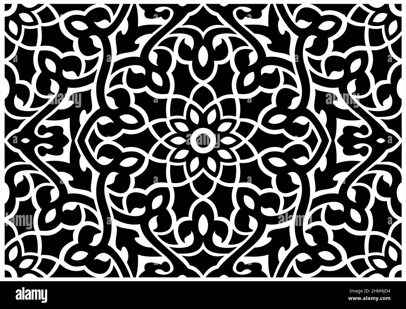 Indian craft engraving Stock Vector Images - Alamy