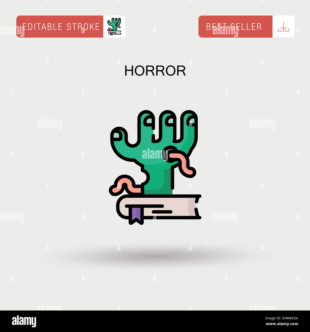 Horror Simple vector icon Stock Vector Image & Art - Alamy