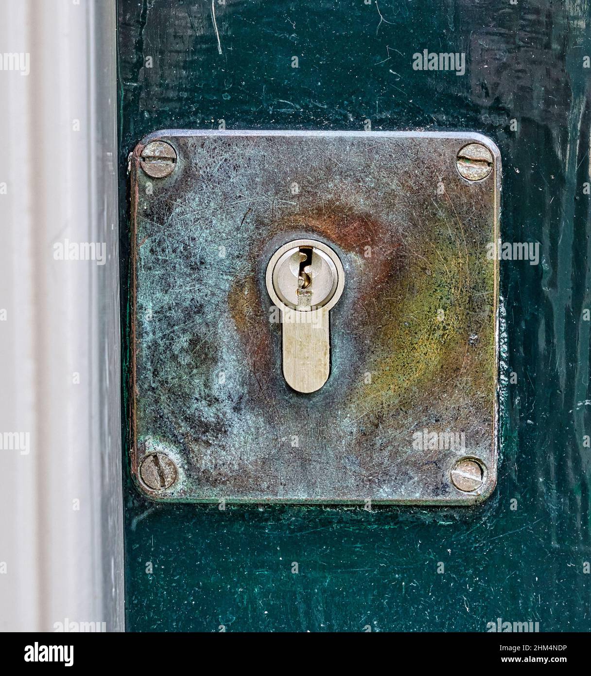 Brass doorlock hi-res stock photography and images - Alamy