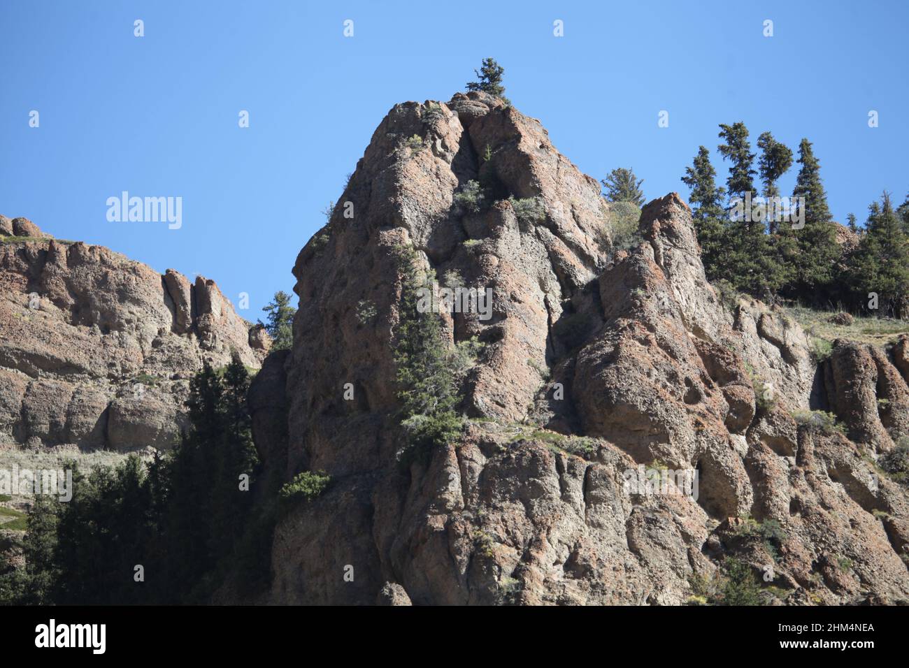 Tianshan red bed landform Stock Photo - Alamy