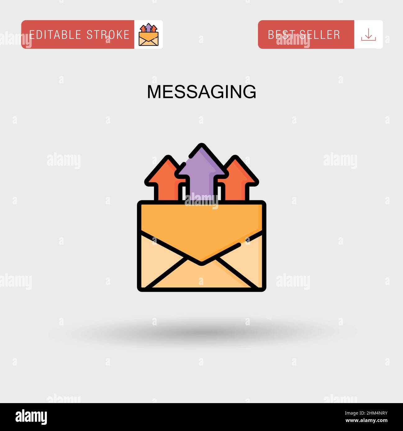 Messaging Simple vector icon Stock Vector Image & Art - Alamy