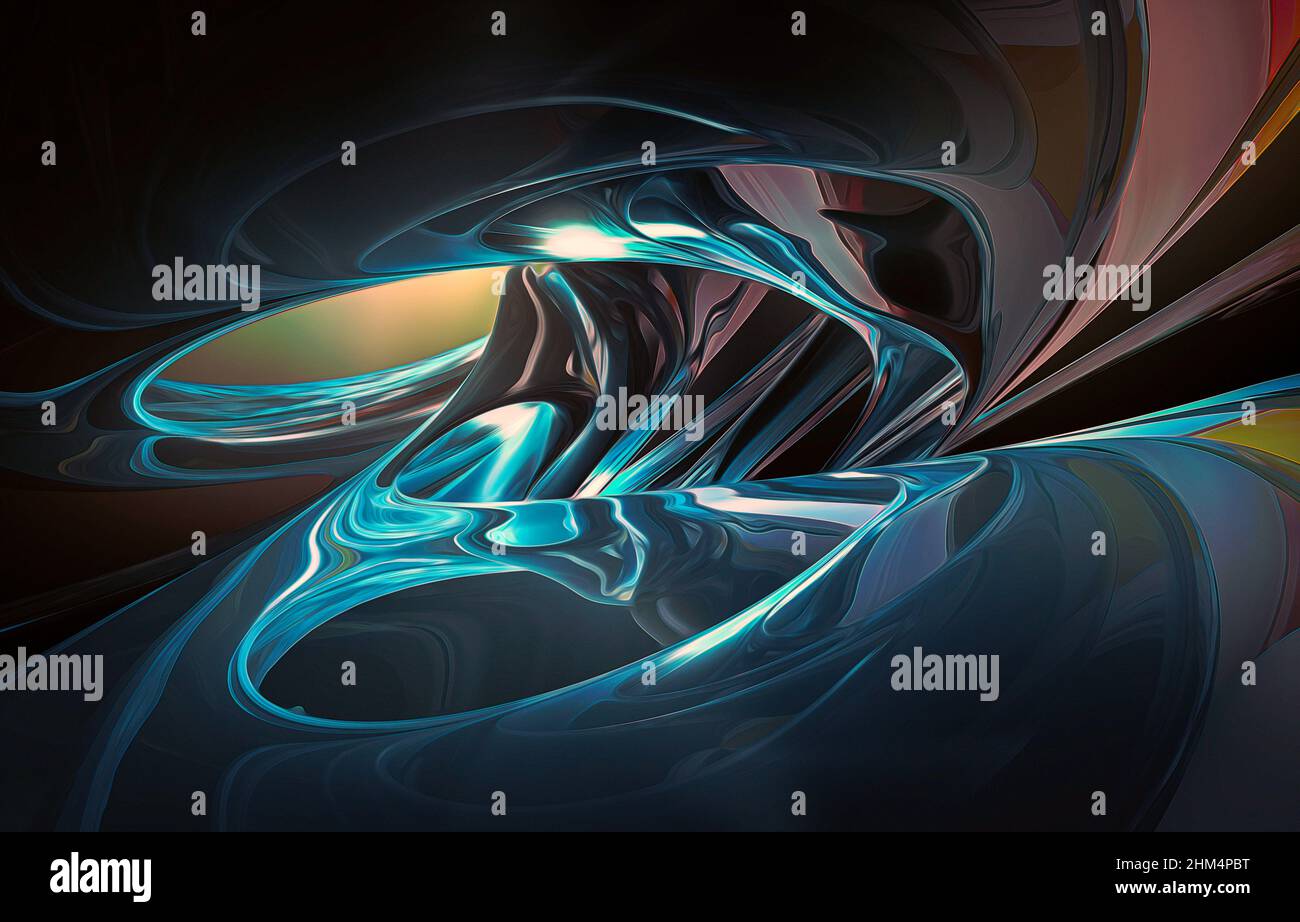 3d abstract futuristic Renders Stock Photo - Alamy