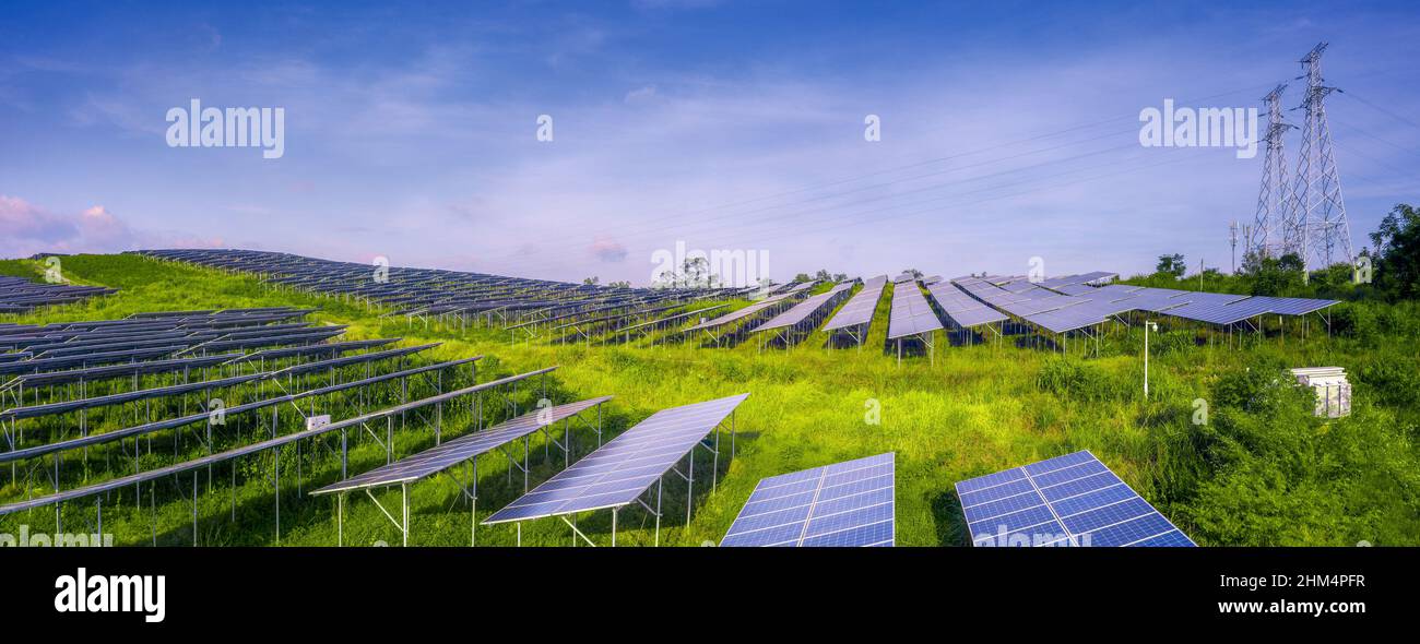 Solar photovoltaic solar photovoltaic power generation Stock Photo - Alamy