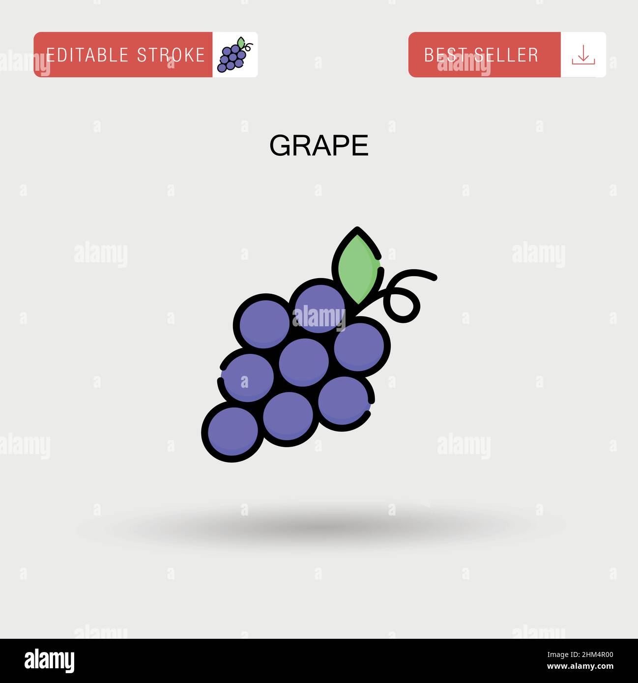 Red grape leaves vine Stock Vector Images - Alamy