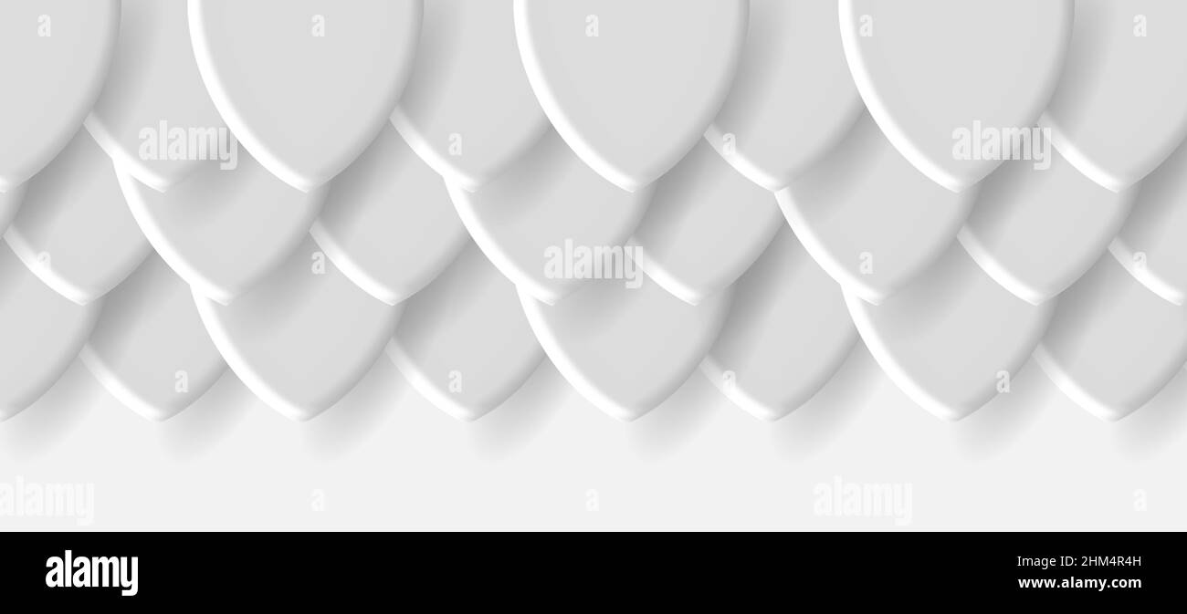 Dragon skin white pattern, volume 3d scales from top of the screen ...