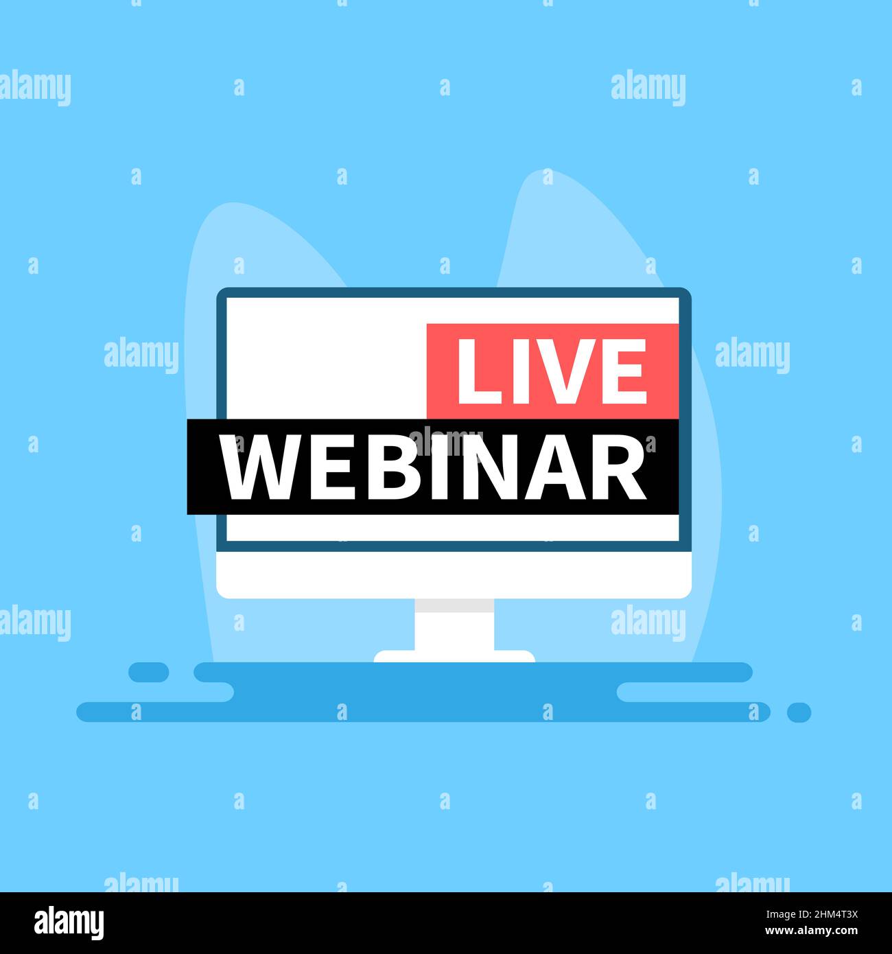 Live Webinar. Video Internet conference icon Stock Vector Image & Art ...