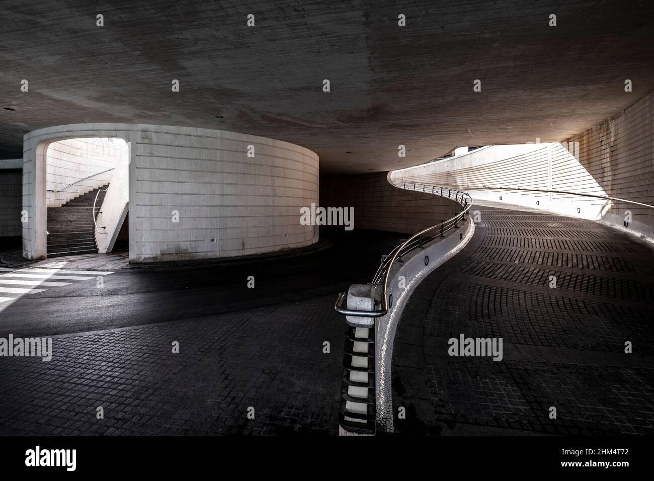 concrete architecture and empty streets in Spain Stock Photo - Alamy