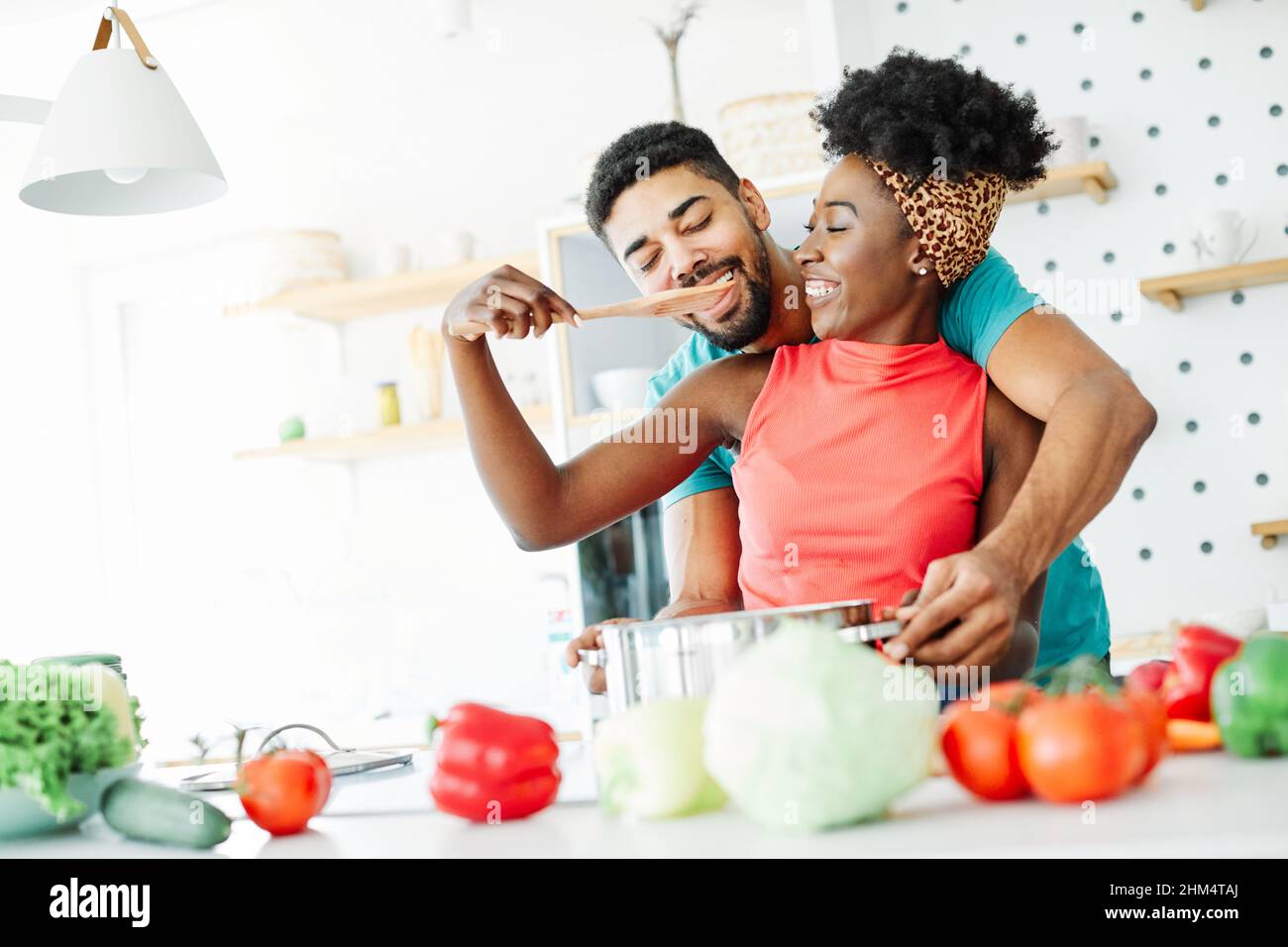Cooking together kitchen hi-res stock photography and images - Alamy