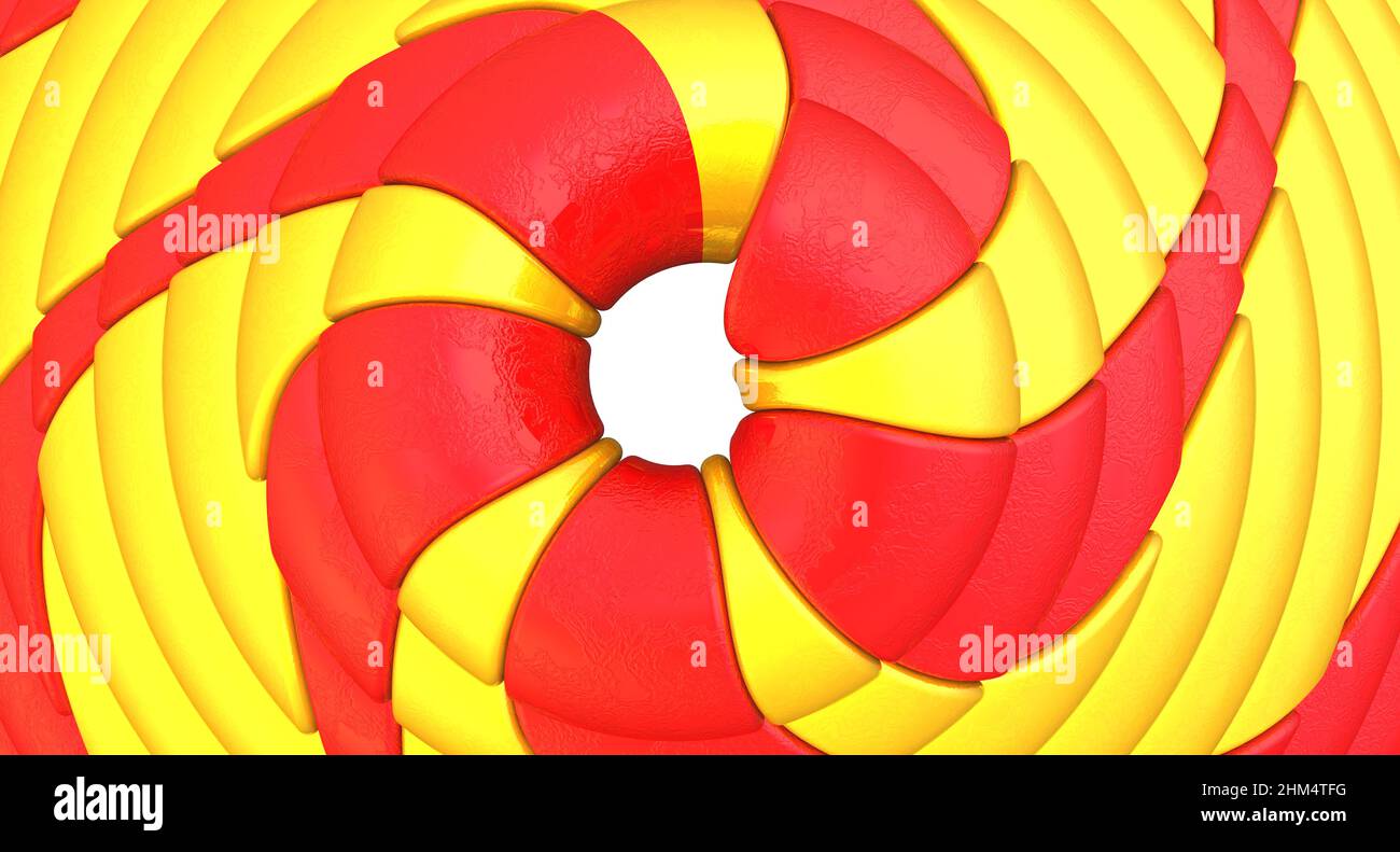 3d rendering spiral yellow hi-res stock photography and images - Alamy