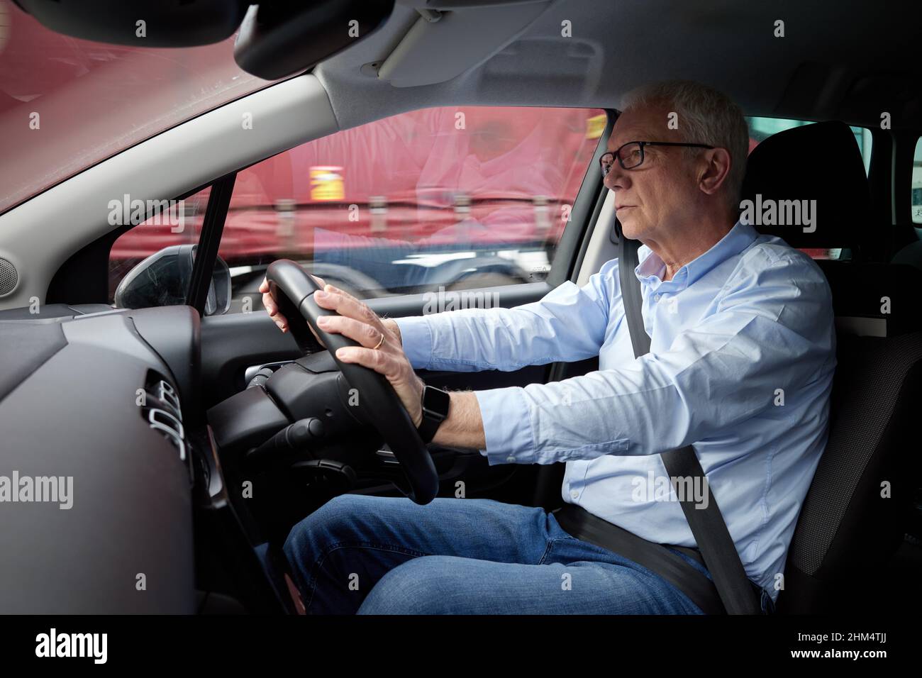 Right hand driving wheel hi-res stock photography and images - Alamy