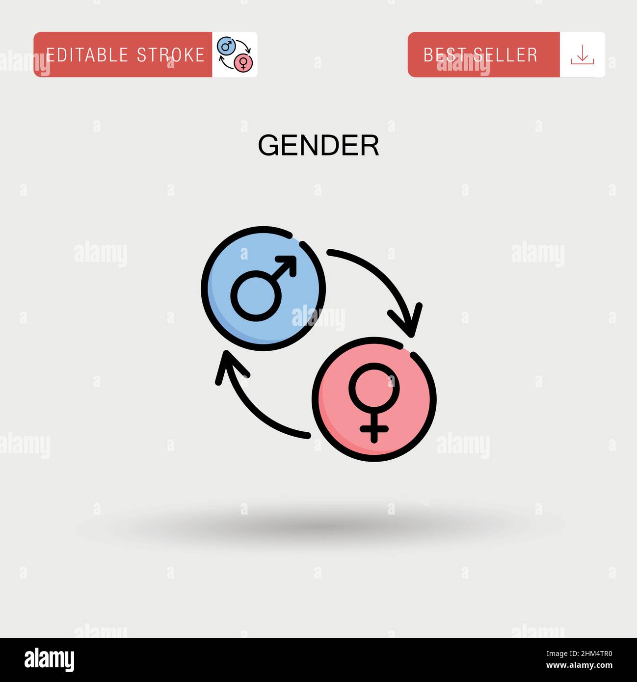 Gender Simple vector icon Stock Vector Image & Art - Alamy