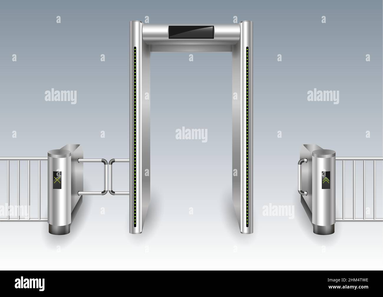 Portal turnstile Stock Vector Images - Alamy