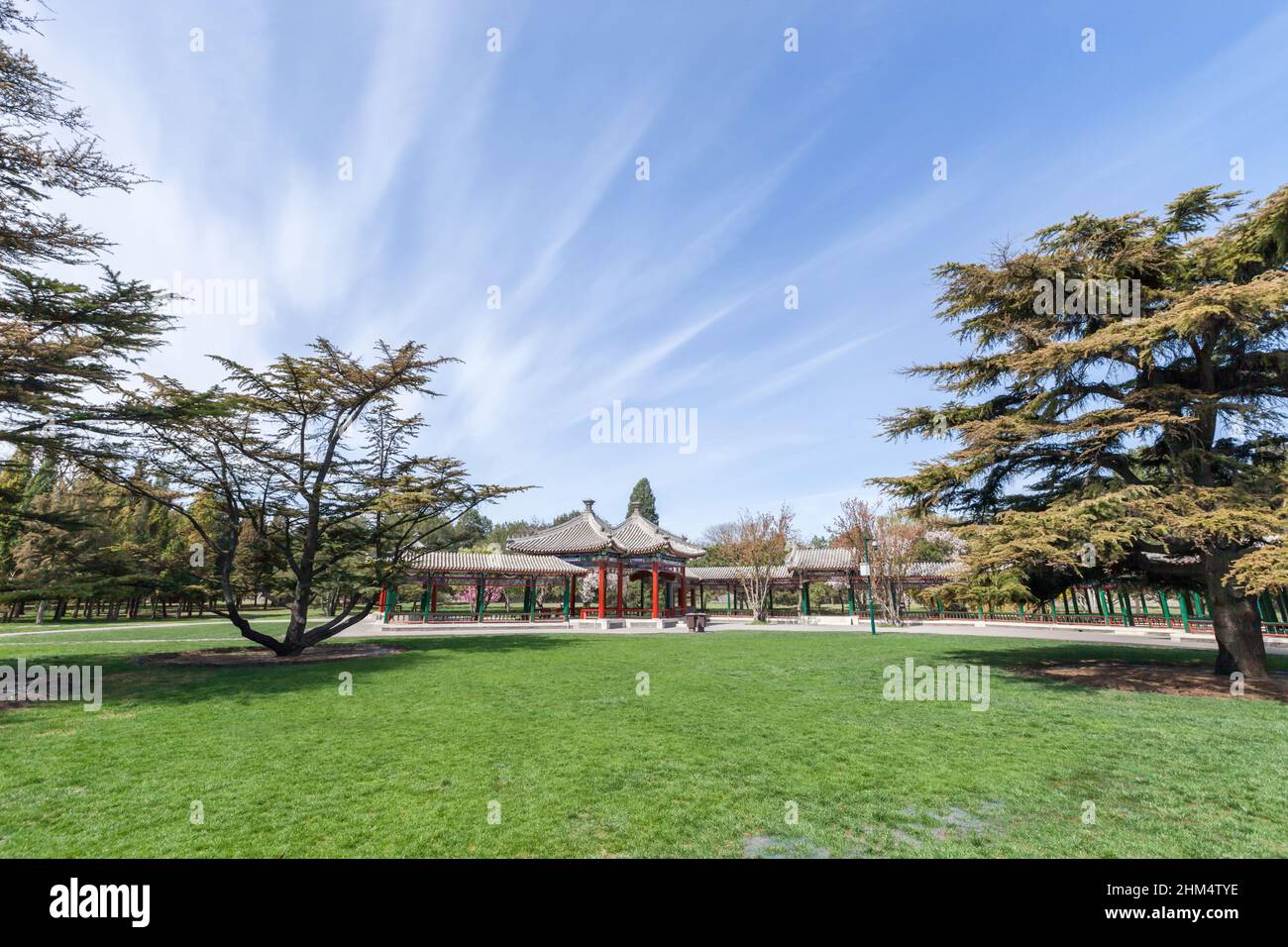 Beijing tiantan park fangsheng pavilion Stock Photo - Alamy