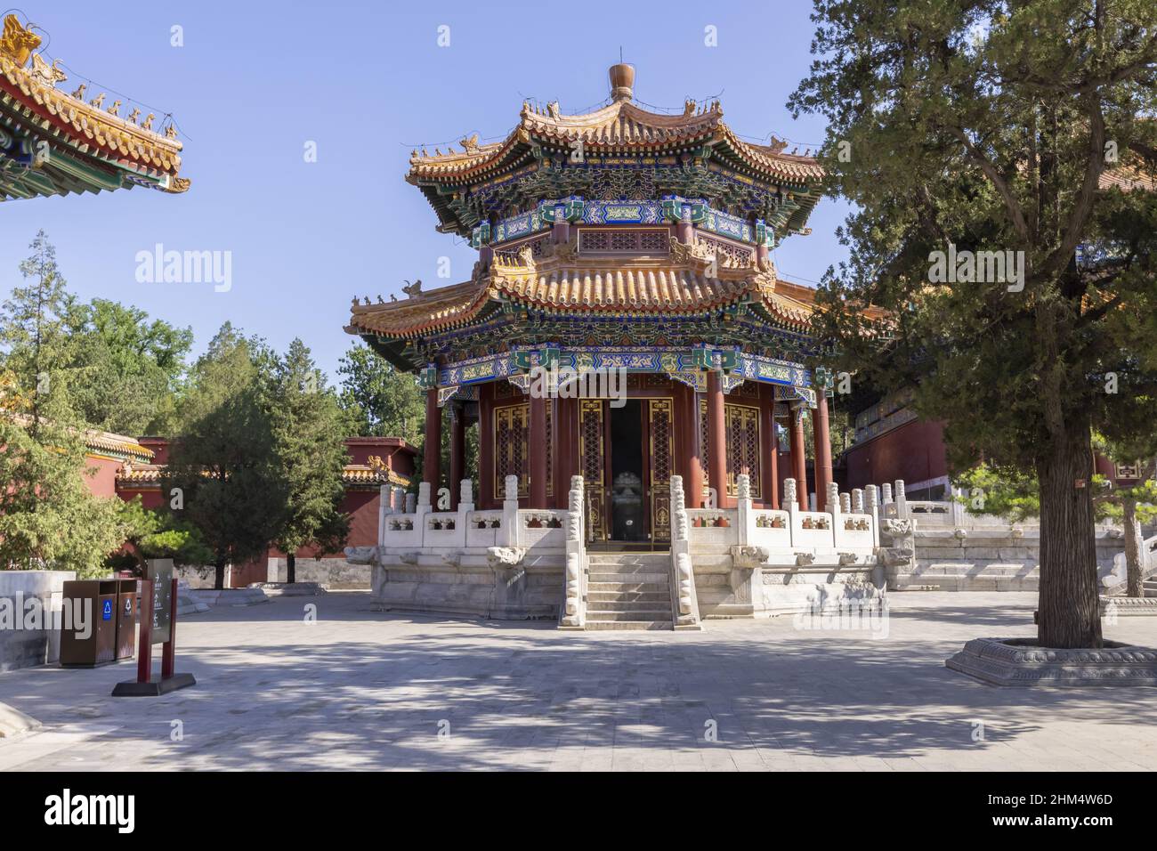 Beijing jingshan long-lived emperor temple - west pavilion Stock Photo ...