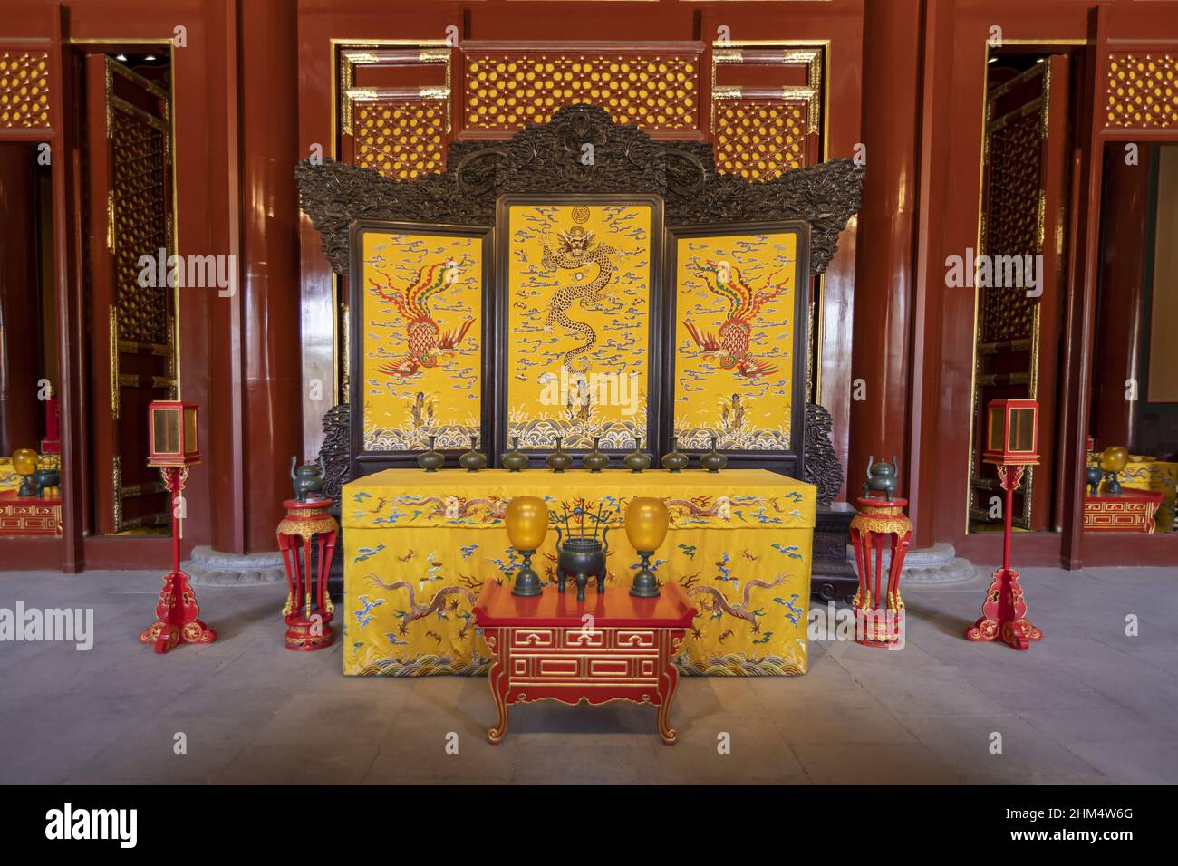 Beijing jingshan long-lived emperor temple - position Stock Photo - Alamy
