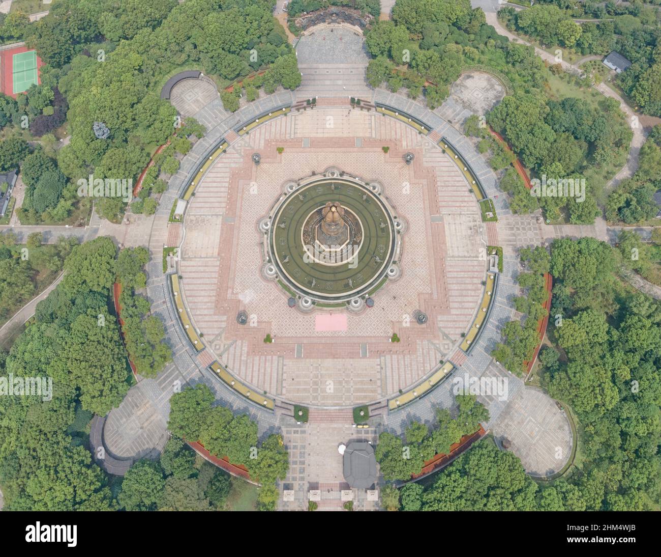 Aerial lingshan Buddha scenic spot Stock Photo - Alamy